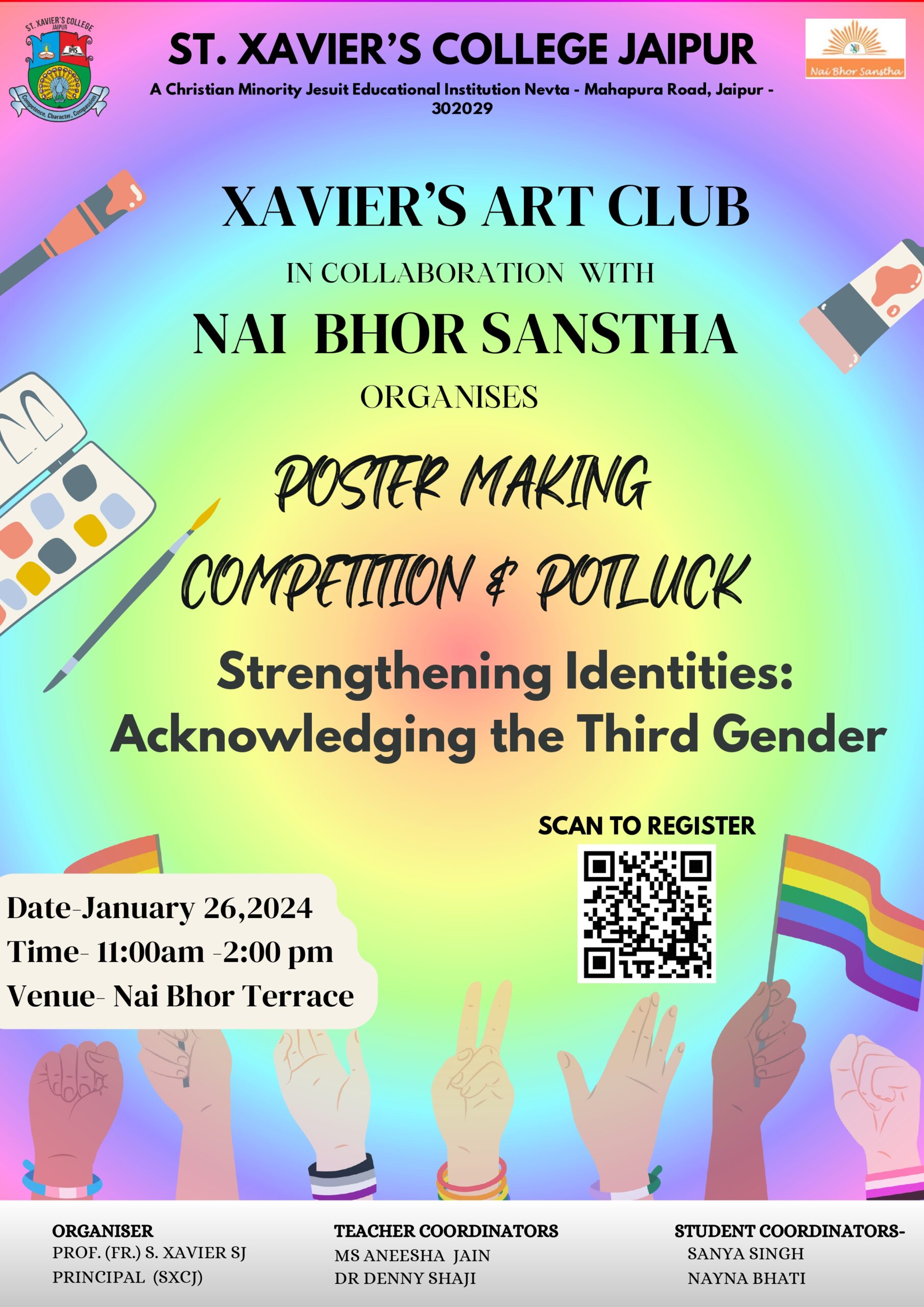 Poster Making Competition and Potluck - St. Xavier's College Jaipur