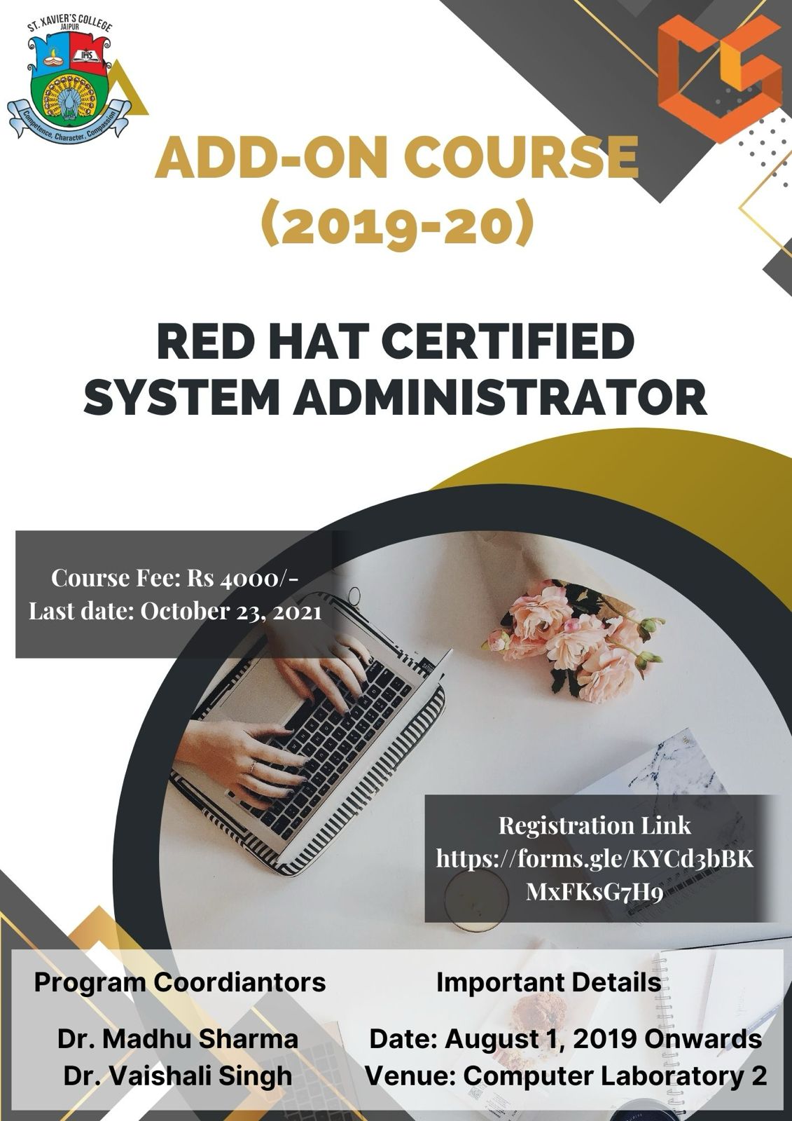 Red Hat Certified System Administrator Training Course - St. Xavier's ...