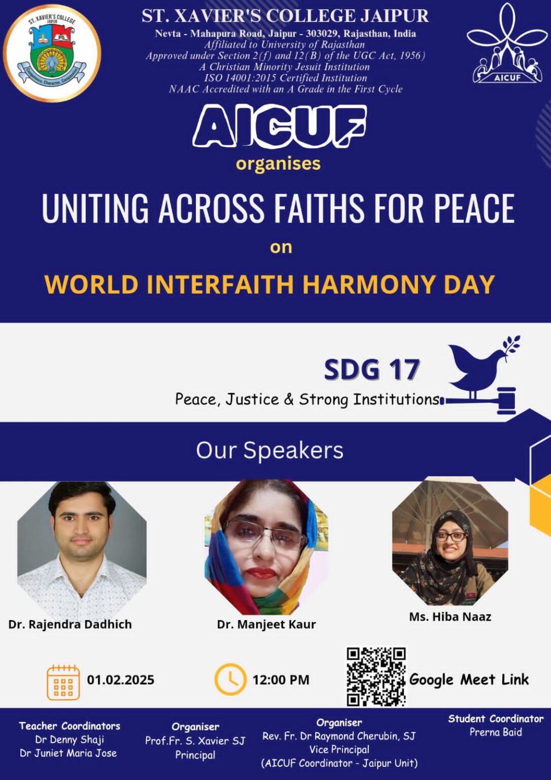 World Interfaith Harmony Day - St. Xavier's College Jaipur