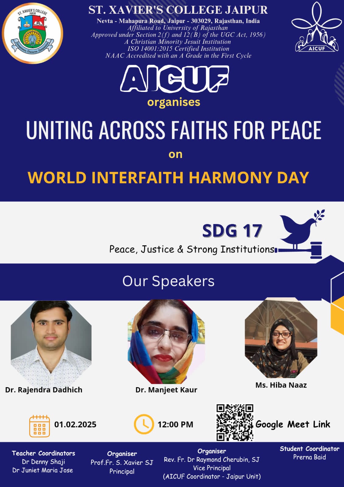 World Interfaith Harmony Day - St. Xavier's College Jaipur