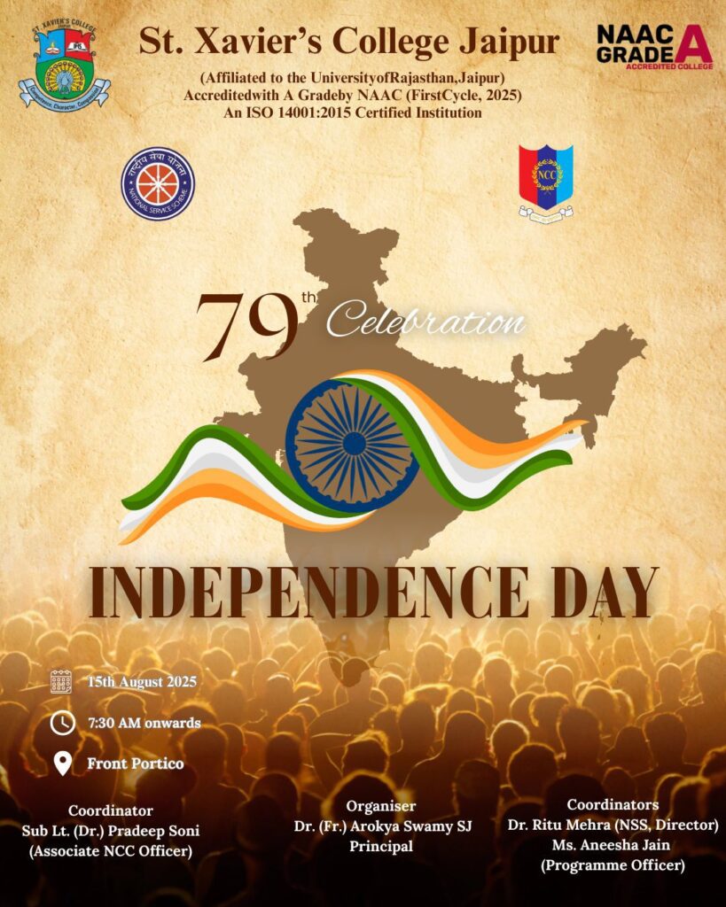 79th Independence Day celebration - St. Xavier's College Jaipur