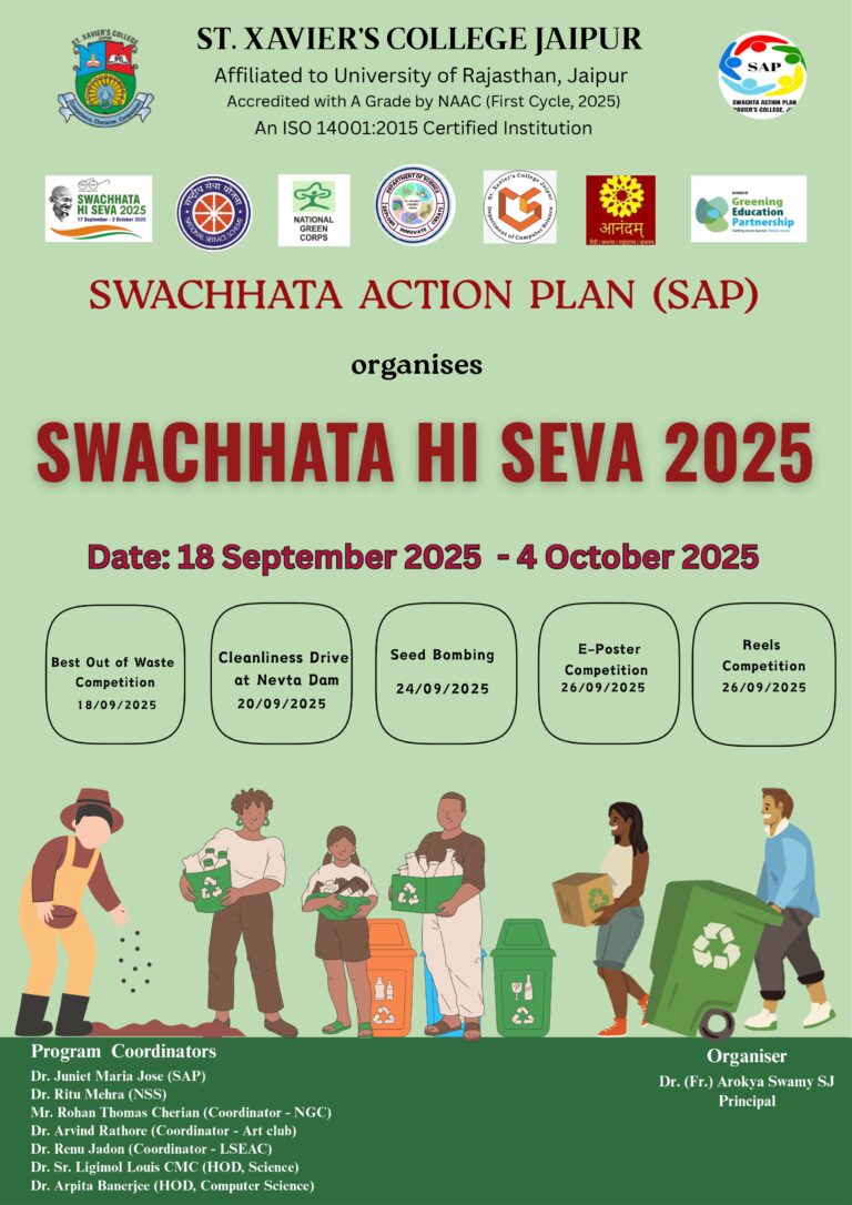 Swachhata Hi Seva 2025 - St. Xavier's College Jaipur