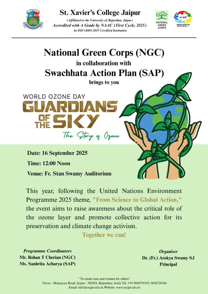 World Ozone Day: Guardians of the Sky - St. Xavier's College Jaipur