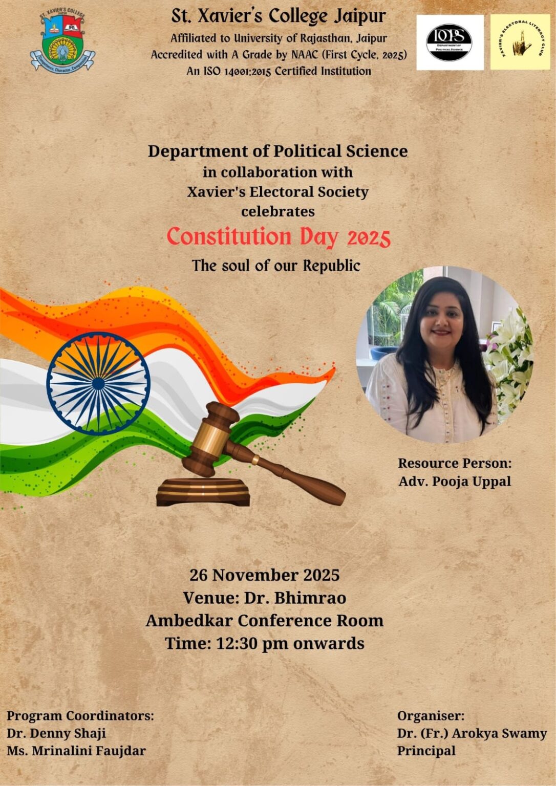 Constitution Day 2025: The Soul of our Republic - St. Xavier's College ...