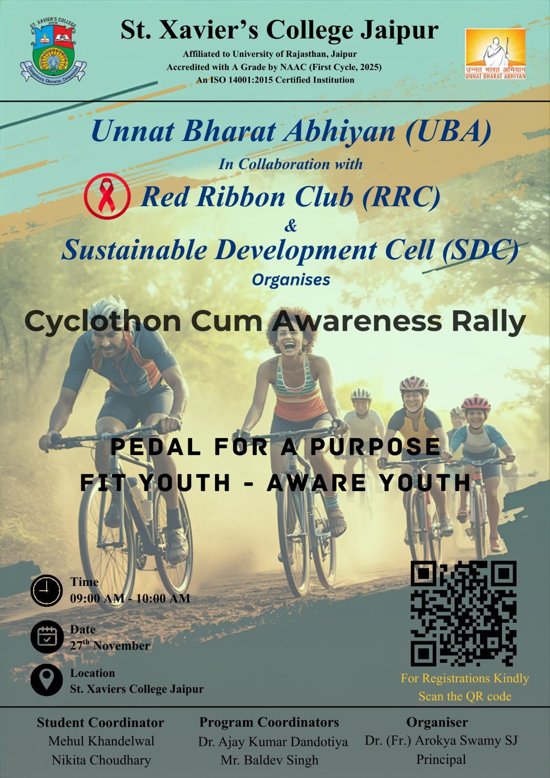 Cyclothon Cum Awareness Rally: Pedal for a purpose - St. Xavier's ...