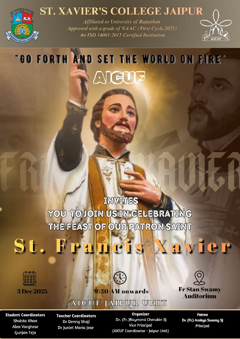 Celebration of the feast of Our Patron Saint "St. Francis Xavier" - St ...