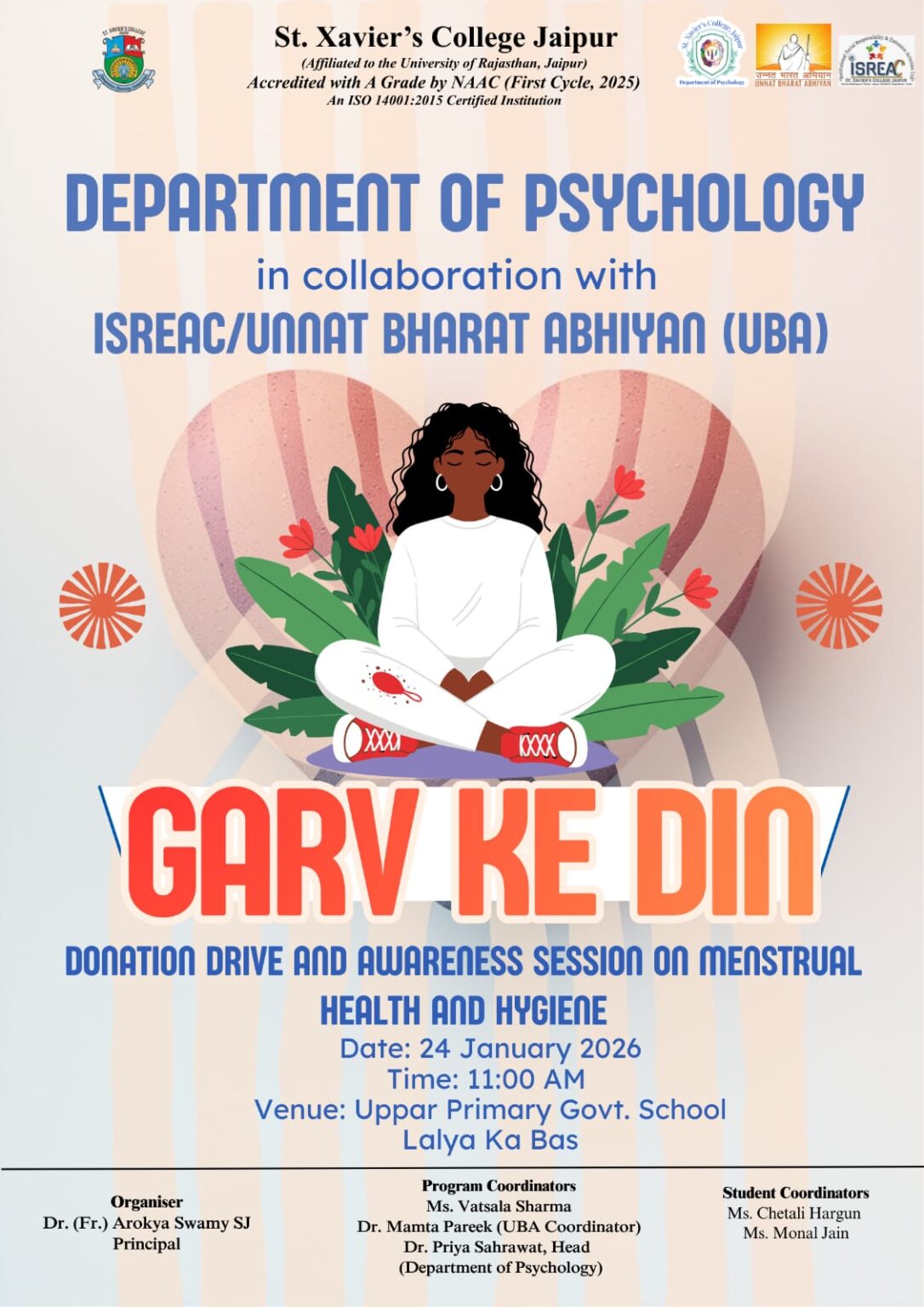 Garv Ke Din- Donation Drive & Awareness session on menstrual health ...