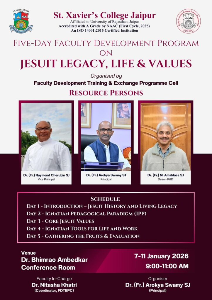 Five Day Faculty Development Program-Jesuit Legacy, Life & Values - St ...