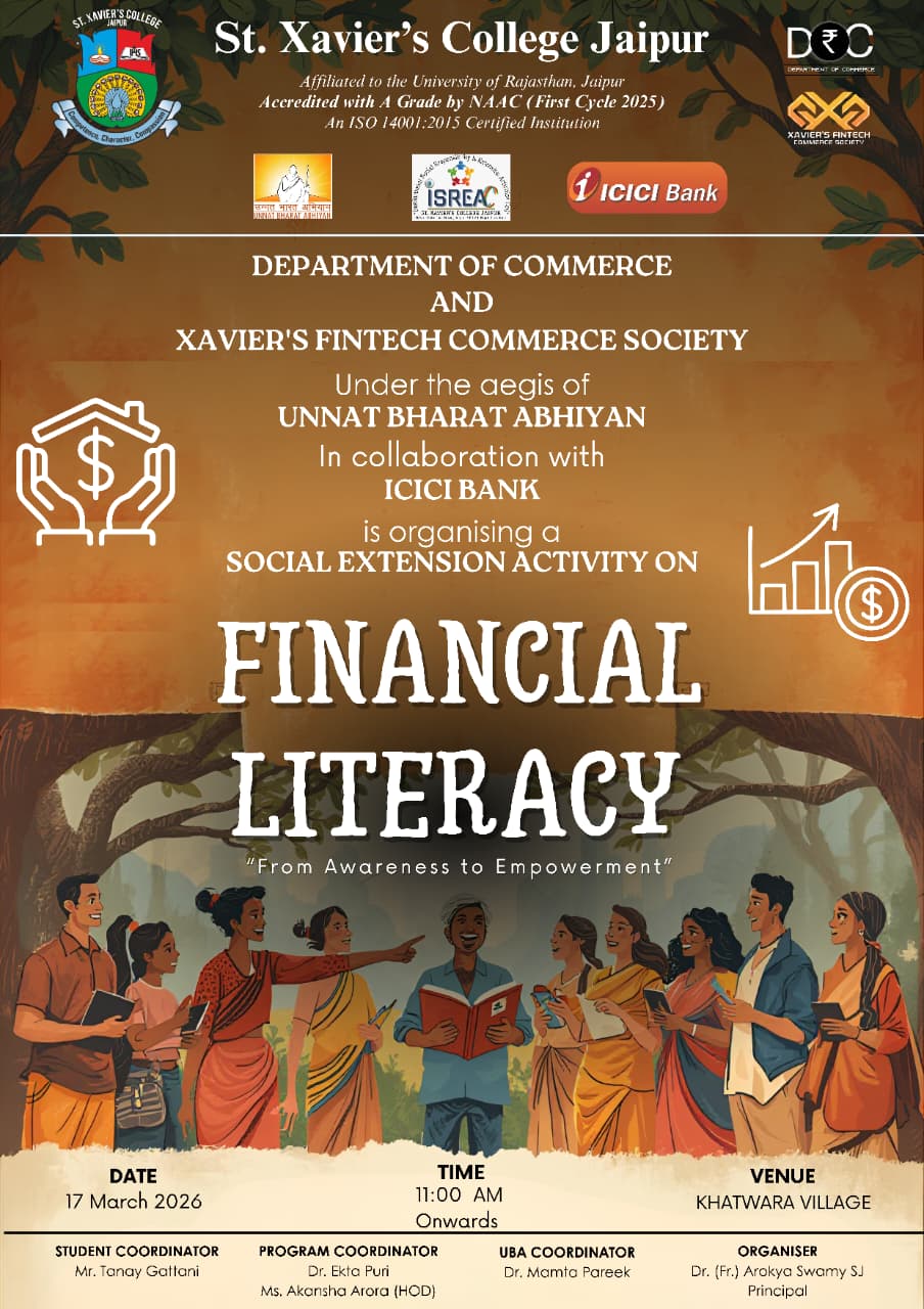 Social Extension Activity on Financial Literacy - St. Xavier's College ...
